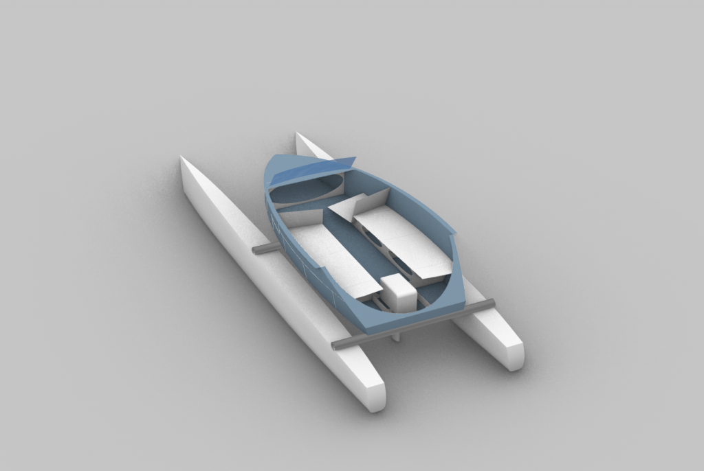 Small Power Cat – Timber Boatworks